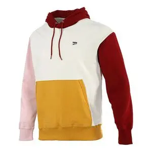 PUMA Colorblock Hooded Casual Pullover - White