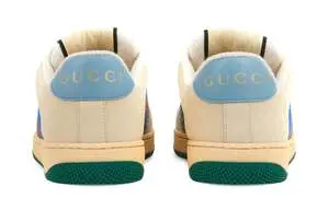 Gucci Screener Gg Logo Sneakers - Brown/blue/red