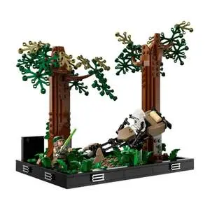 Lego Star Wars Endor Speeder Chase Diorama 75353