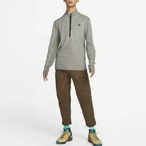 Nike Zipper Cardigan Sports Long Sleeves Top - Grey