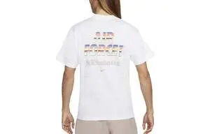 Nike Alphabet Printing Casual Straight Short Sleeve Asia Edition White T-shirt - Multi-color
