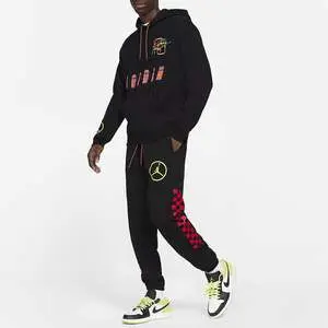 JORDAN Air Logo Print Basketball Hoodie