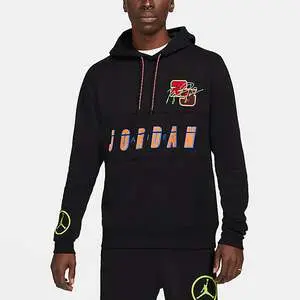 JORDAN Air Logo Print Basketball Hoodie