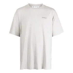 Off-White Jumbo Arrow-print Cotton T-shirt - Grey