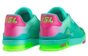 LOUIS VUITTON Trainer Sneakers - Green/teal/pink