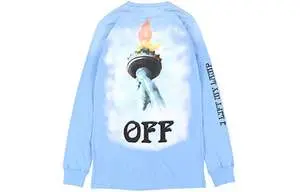 Off-White C O Virgil Abloh Liberty Crew Neck Sweater