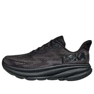 Hoka One One Clifton Wide Athletic Shoes - Black/black