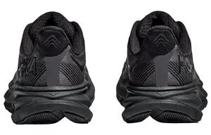 Hoka One One Clifton Wide Athletic Shoes - Black/black
