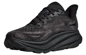 Hoka One One Clifton Wide Athletic Shoes - Black/black