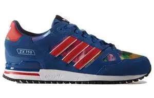 Adidas Originals Zx 750 Athletic Sneakers - Blue/red