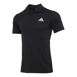 Adidas Sports Training Short Sleeve Polo Shirt - Black