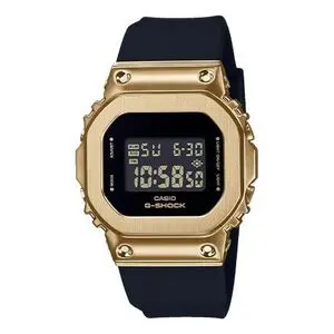Casio G-shock Analog-digital Watch With Gold Tone Bezel - Black Gold