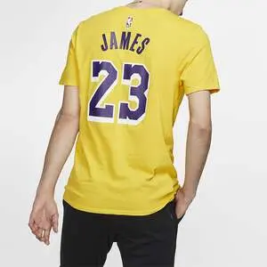 Nike Los Angeles Lakers Lebron James Dri-fit Jersey - Yellow