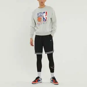 Nike Nba Courtside Logo Fleece Pullover - Grey