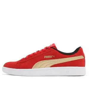 PUMA Smash V2 Board Shoes - Red/gold/white
