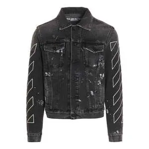 Off-White Printed Denim Jacket - Multi-color
