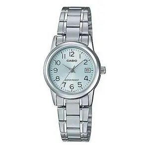 Casio Quartz Stainless Steel Water Resistant Analog Watch - Blue