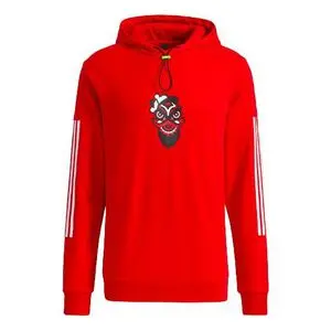 Adidas Lion Guan Training Sports Hoodie - Light Red