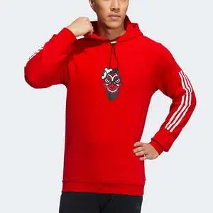 Adidas Lion Guan Training Sports Hoodie - Light Red