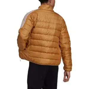 Adidas Padded Zip Up Jacket With Stripes And Logo - Default Colorway