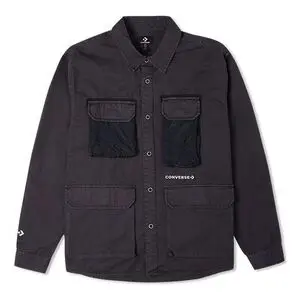 CONVERSE Cozy Utility Woven Shirt Asia Sizing - Black