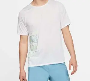 Nike Rise 365 Future Fast Running Short Sleeve - White