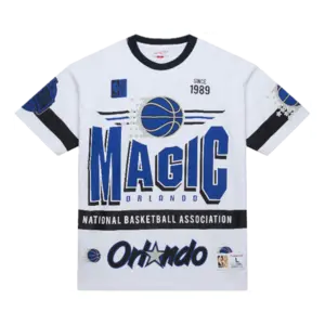 Mitchell & Ness Nba Orlando Magic Vintage T-shirt - White/blue