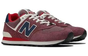 NEW BALANCE 574 Low Top Sneakers - Red/white