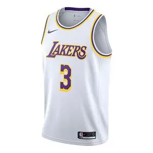 Nike Los Angeles Lakers Anthony Davis Fan Edition Jersey - White/purple/yellow