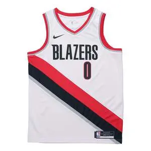 Nike Nba Portland Trail Blazers Damian Lillard Jersey - White