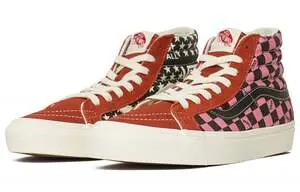 VANS Sk8-hi Lx 'bossa Nova' High Top Sneakers - Red