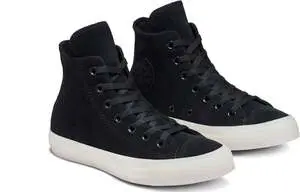 CONVERSE Chuck Taylor All Star Suede High Top Sneakers - Black/white