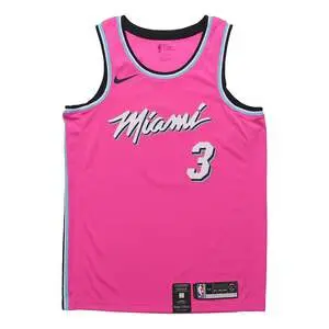 Nike Nba Dwyane Wade Miami Heat City Edition Swingman Jersey - Pink