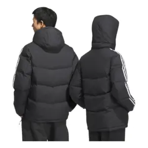 Adidas Down Jacket With Logo And Hood
