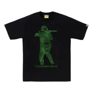 A BATHING APE Bitmap Soldier Tee