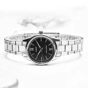 Casio Quartz Analog Watch With Water Resistance - Silverblack