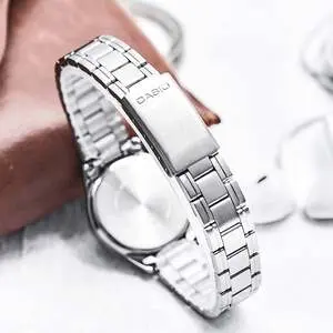 Casio Quartz Analog Watch With Water Resistance - Silverblack