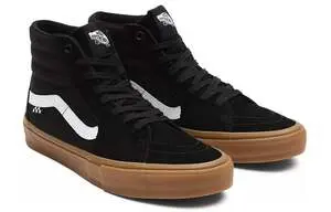 VANS Skate Sk8-hi Checkerboard High Top Sneakers - Black/white