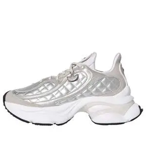 Adidas Ozvenuz Quilted Metallic Sneakers - Silver/white