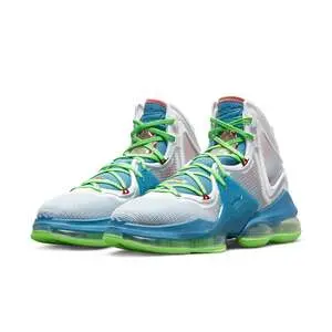 Nike Lebron 19 'tropical' High-top Sneakers - Grey/blue/green