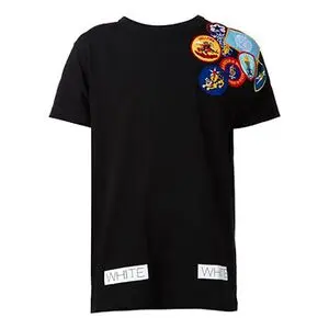 Off-White Embroidered Printing Short Sleeve