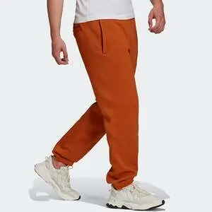 Adidas Originals Logo Solid Color Bundle Feet Sports Pants/trousers/joggers Orange Red - Default Color