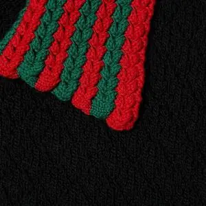 Gucci Cotton Lace Knit Polo With Web Detail