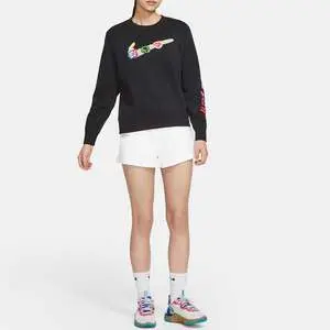 Nike Logo Fleece Crew Sweatshirt - Black/multi-color