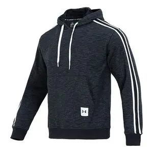 Under Armour Essential Heritage Fleece Hoodie 'black White - Black/white