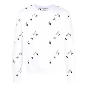 Off-White Printed Logo Sweatshirt - White
