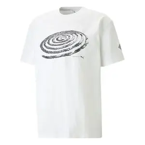 PUMA X Perks And Mini Graphic T-shirt 'white - White/black/blue