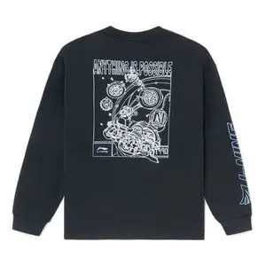 LI-NING Sports Stylish Series Long Sleeve Graphic T-shirt