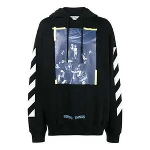 Off-White Cravaggio Long Sleeve Hoody - Black