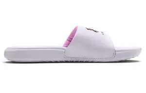 Under Armour Ansa Slides - White/pink